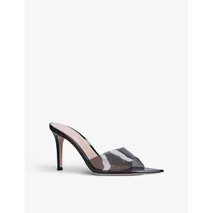 GIANVITO ROSSI Elle Leather And Pvc Heeled Mules