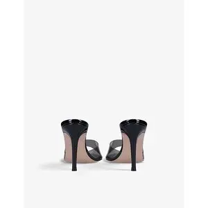 GIANVITO ROSSI Elle Leather And Pvc Heeled Mules