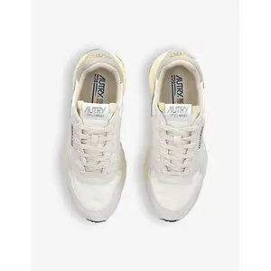 AUTRY Reelwind Brand-embroidered Leather And Nylon Low-top Trainers - White/oth