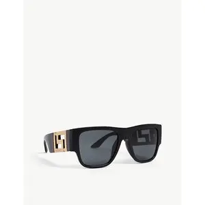 Versace Round-frame Acetate Sunglasses