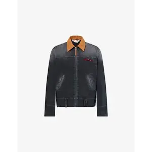 Marni Contrast-collar Cotton-canvas Jacket