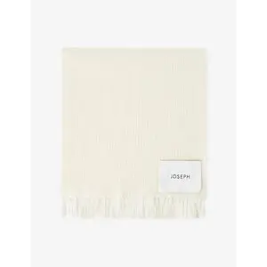 JOSEPH Flora Waffle Wool Scarf - Marble