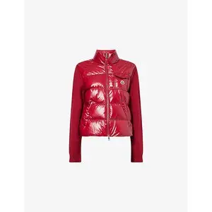 Moncler Padded Zip-up Wool Cardigan