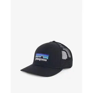 Patagonia P-6 Logo Trucker Baseball Cap - Black