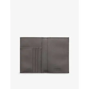 Prada Saffiano Leather Passport Holder - Grey