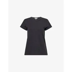 Rag & Bone Round Neck Cotton-jersey T-shirt - Black