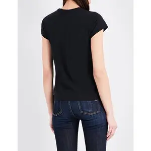 Rag & Bone Round Neck Cotton-jersey T-shirt - Black