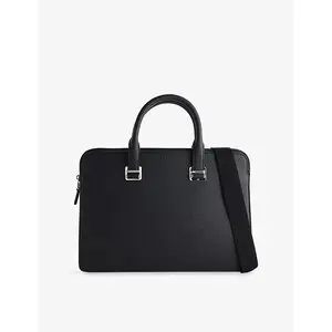 Dunhill Cadogan Single-gusset Leather Document Case - Black