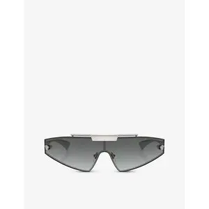 Versace Ve2265 Logo-embellished Sunglasses - Silver