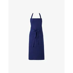 Charvet Bricoleur Cotton And Linen Apron Bleu