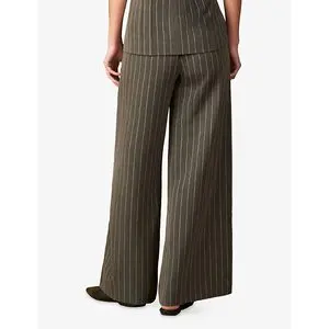 RO&ZO Pinstripe Tailored Stretch-woven Trousers