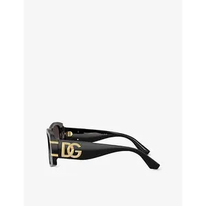 Dolce & Gabbana Butterfly-frame Acetate Sunglasses - Black