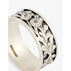 SERGE DENIMES Kabuto Embossed Ring
