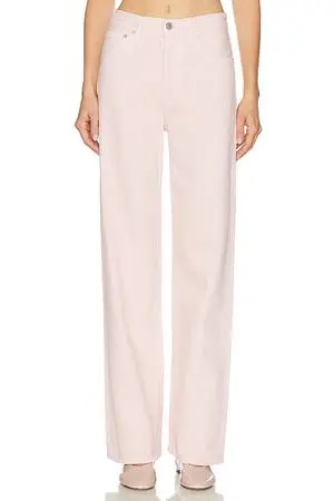 AGOLDE Ren High Rise Wide Leg Jeans - Foundation