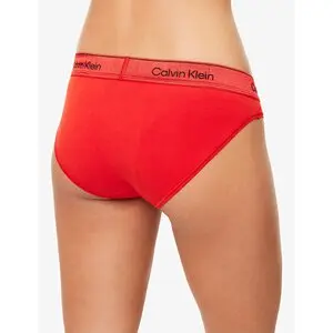 Calvin Klein Icon Branded Cotton And Modal-blend Bikini Briefs