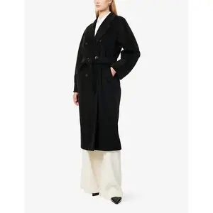 Max Mara Madame Belted Wool And Cashmere Coat