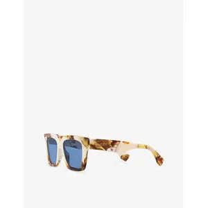 Gucci Gg1626s Square-frame Tortoiseshell Sunglasses
