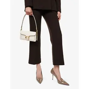 COACH Tabby 20 Leather Shoulder Bag - Chalk
