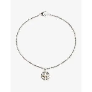 CLOCKS AND COLOURS Sterling And Brass Pendant Necklace - Silver