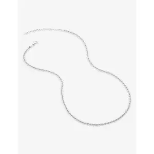 Monica Vinader Rope-Effect Chain Necklace Silver