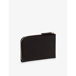 Smythson Panama Leather Slim Pouch - Black