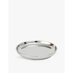 THE WHITE COMPANY Signature Stainless-steel Candle And Diffuser Plate 8cm - Silver