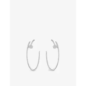 Cartier Juste Un Clou 18ct White-gold And 1.26ct Diamond Earrings - White Gold