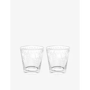 ANNA + NINA Grapevine Water Glasses Set Of Two - Clear
