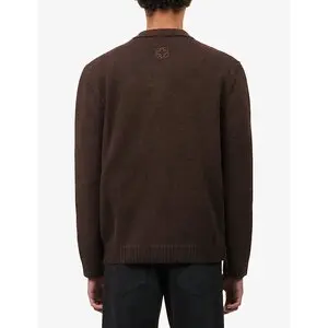 BELIER Patch-pocket Collared Knitted Overshirt