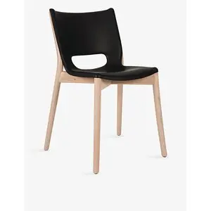ALESSI Poele Monoshell Steel And Wood Chair 81cm - Black