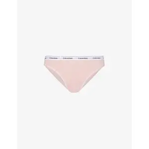 Calvin Klein Modern Branded-waistband Stretch-cotton Briefs - Subdued