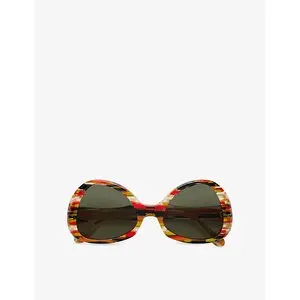 RETROSUPERFUTURE X Marni Anu Ohia Oversized-frame Acetate Sunglasses - Stripes