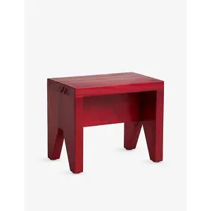HAY Manolito Short Pine-wood Stool - Red