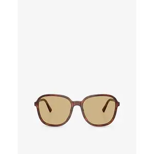 Miu Miu Square-frame Acetate Sunglasses - Brown