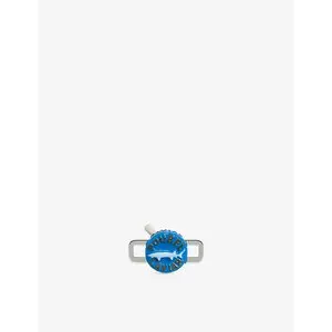 POUBEL Caviar Sterling- And Enamel Charm - Silver