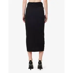 Dries Van Noten Cotton-jersey Midi Skirt