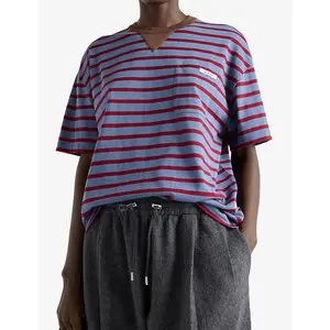 Prada Oversized Striped Cotton T-shirt