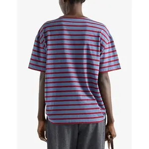 Prada Oversized Striped Cotton T-shirt