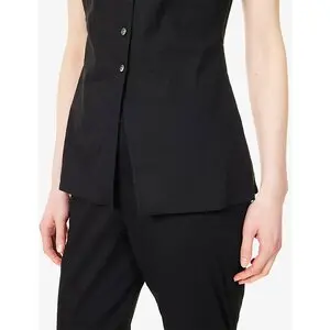 Theory Woven Boatneck Top
