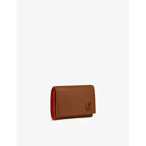 CHRISTIAN LOUBOUTIN Mooncrest Compact Grained Leather Wallet