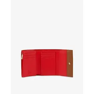 CHRISTIAN LOUBOUTIN Mooncrest Compact Grained Leather Wallet