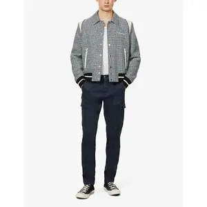 REPLAY Jaan Hypercargo Tapered-leg Stretch-cotton Blend Trousers - Blue