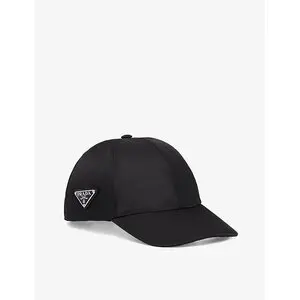 Prada Re-nylon Logo-plaque Baseball Cap - Black