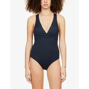 Seafolly Collective V-neck One-piece Swimsuit - True Navy