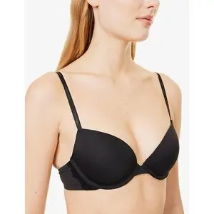 Calvin Klein Attraction Push-up Stretch-woven Plunge Bra