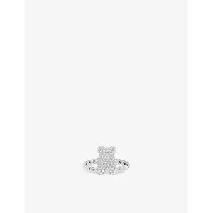 APM MONACO Sterling And Zirconia Ring - Silver