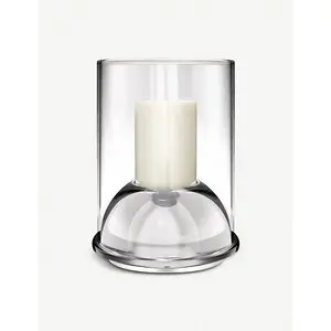 Christofle Oh De Stainless Steel And Glass Hurricane 34cm - None