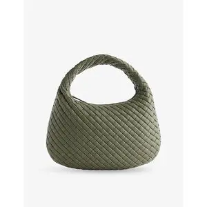 Bottega Veneta Small Leather Hobo Bag - Pickle-silver