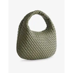 Bottega Veneta Small Leather Hobo Bag - Pickle-silver