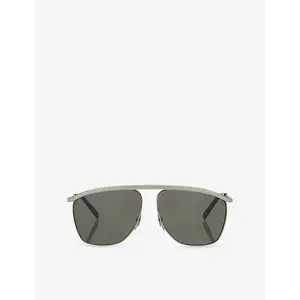 Saint Laurent Sl 820 Victoire Metal Sunglasses - Silver